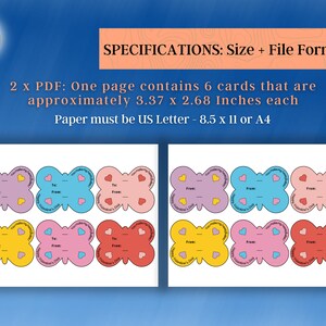 Butterfly Valentine's Day Cards for Kids, Printable Valentines ...