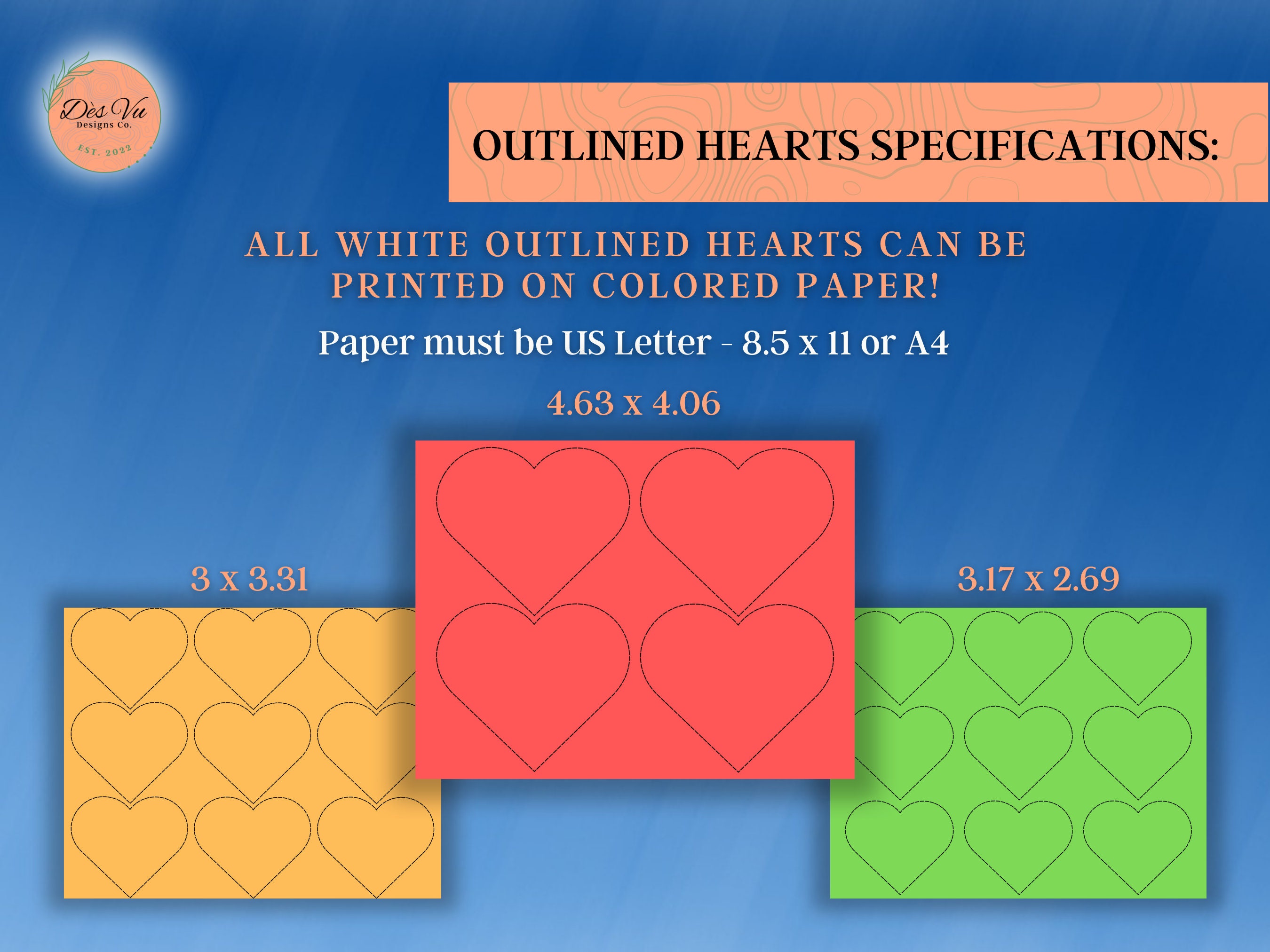 Printable Cutout Hearts, Valentine's Day Cards for Teachers, Diy V-day ...
