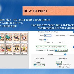 Retro Groovy Valentine's Day Cards for Kids, Printable V-day Cards ...
