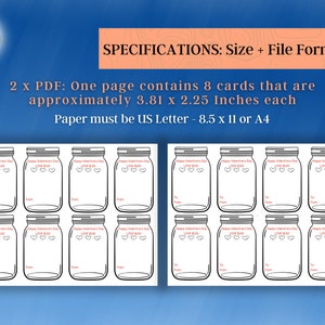 Love Bug Valentines, Printable Valentine Cards for Kids, Insects, Mason ...