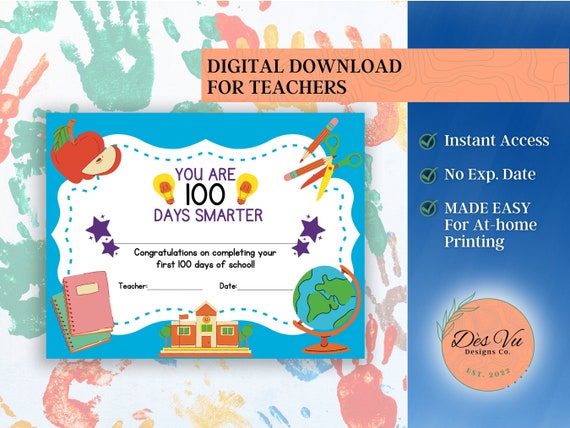 100 Days Smarter Certificate