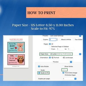 Cute Animals Valentine's Day Cards for Kids, Printable V-day Cards ...