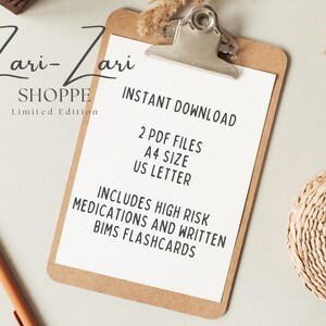 OASIS E Cheat Sheet With High Risk Medications and Written BIMS ...