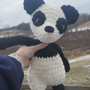 READY TO SHIP Crochet Panda Lovey - Etsy