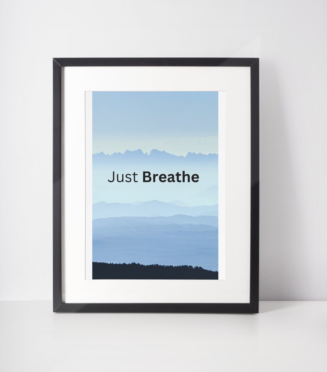 JUST BREATHE Digital Download Printable, Made BY a Child to Help With ...