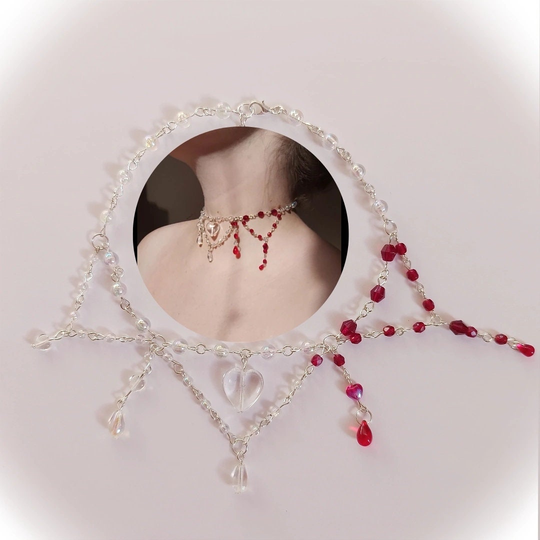 Bloody Jewelry Bloody Princess Necklace Halloween Jewelry Blood ...