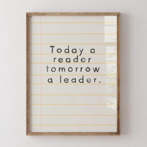 Tomorrow a Leader - Etsy