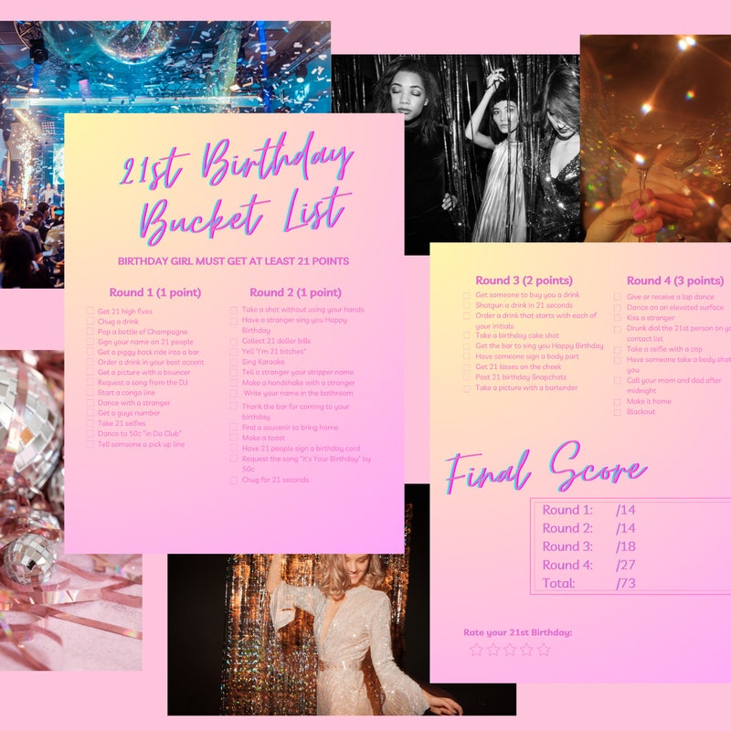 21st Birthday Bucket - Etsy
