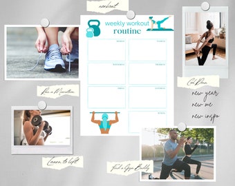 Weekly Workout Planner for the ADHD Athlete - Etsy