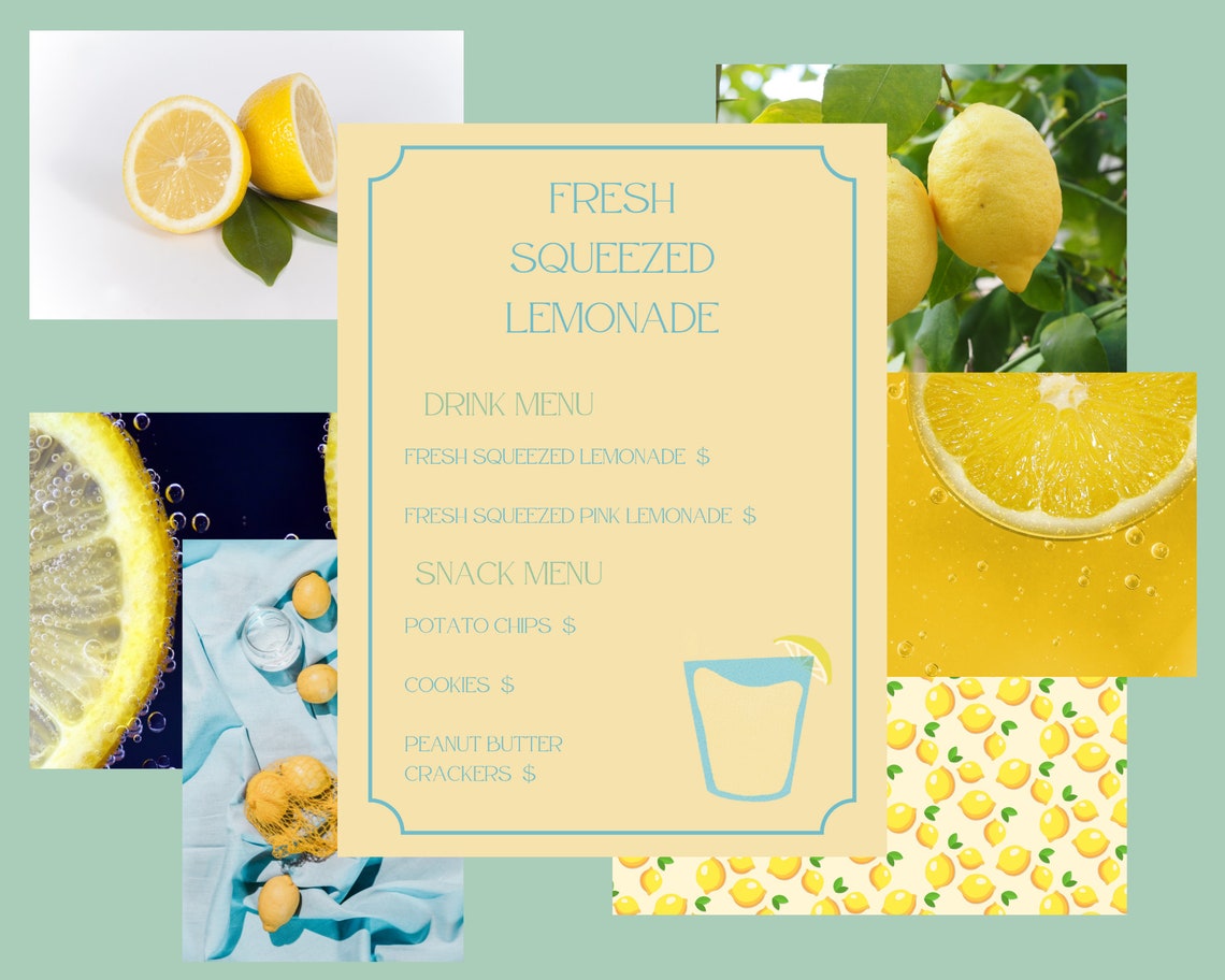 Lemonade Stand Posters Printable - Etsy
