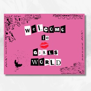 Mean Girls Party Welcome Sign Mean Girls Theme Decoration Mean Girls ...