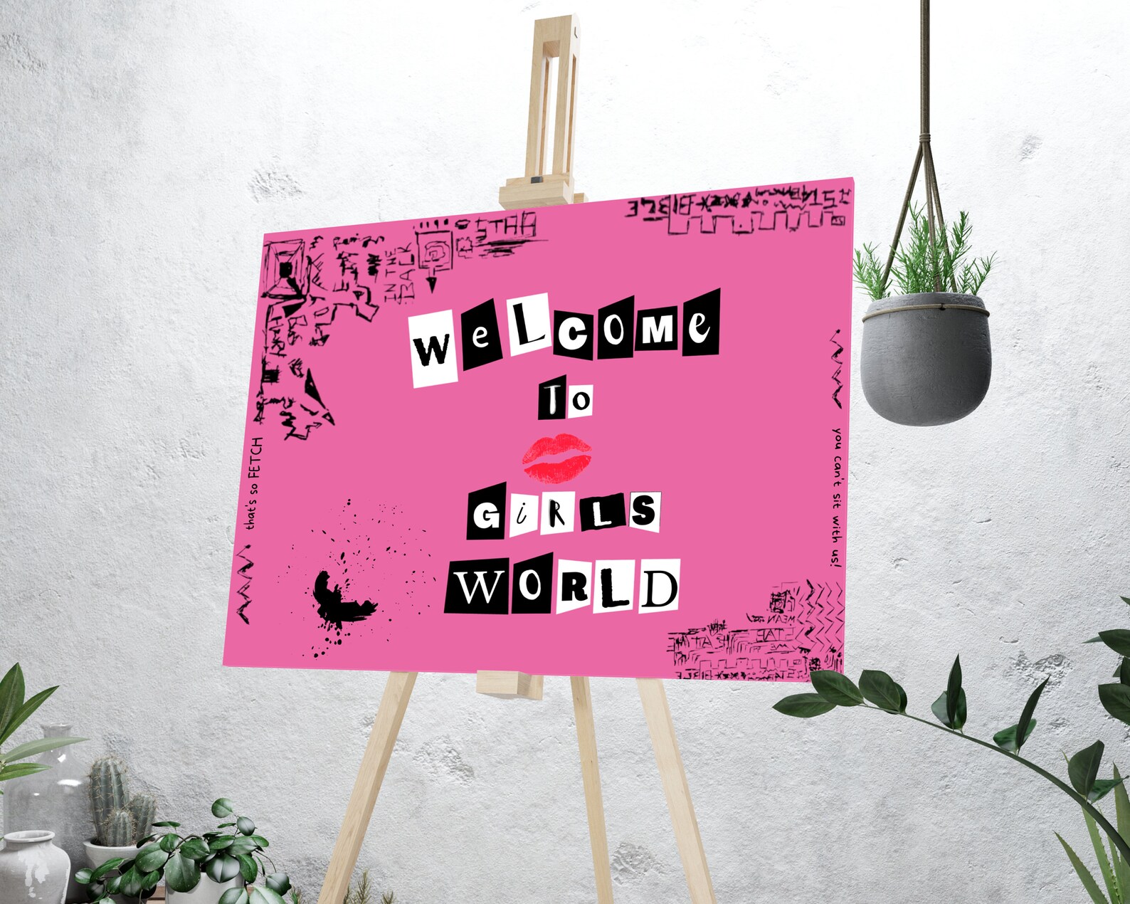 Mean Girls Party Welcome Sign Mean Girls Theme Decoration Mean Girls ...