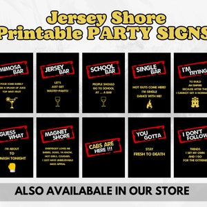 Jersey Shore Party Welcome Sign Jersey Shore Theme Decorations Jersey ...