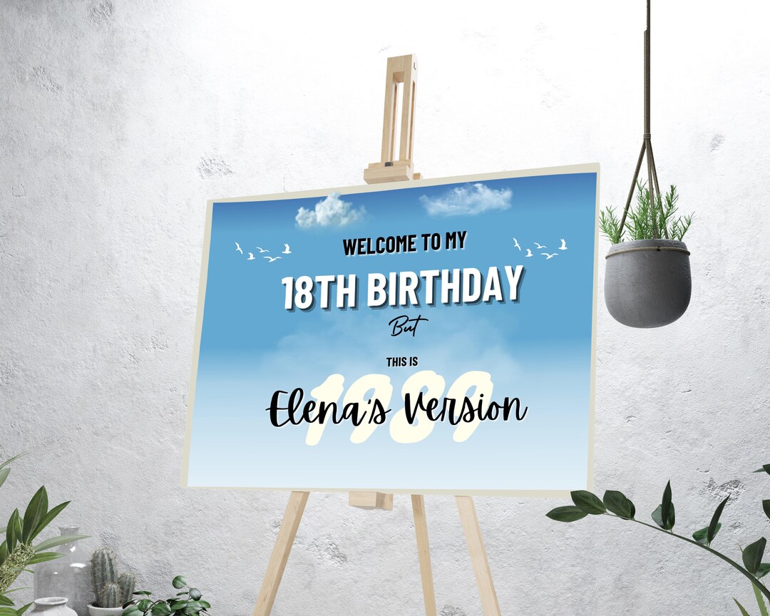 Taylor Swift 1989 Inspired Welcome Sign Theme Decoration Swifties ...