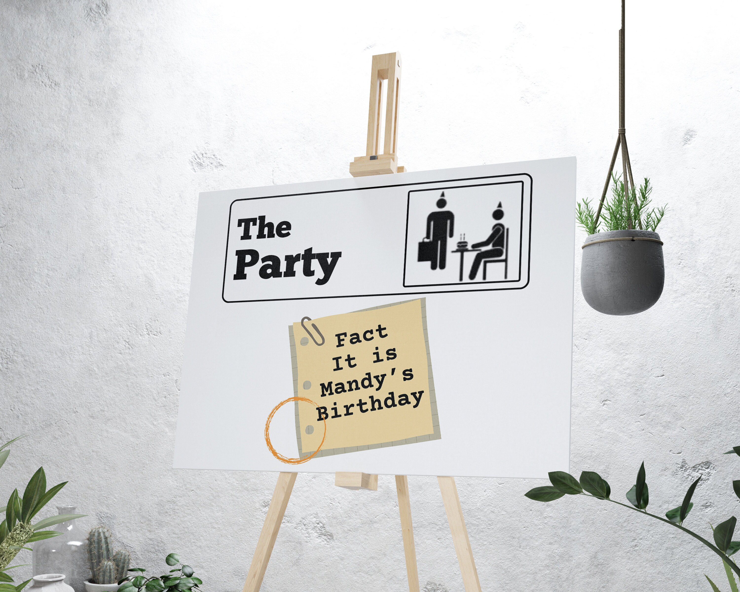 The Office Party Welcome Sign the Office Theme Birthday - Etsy