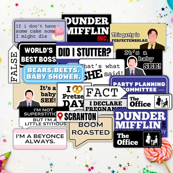 Office Party Photo Props - Etsy