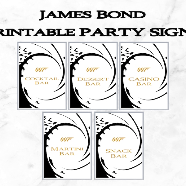 James Bond Party - Etsy