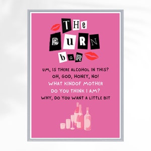 Mean Girls Party Posters Bundle X 10 Mean Girls Printable Party Signs ...