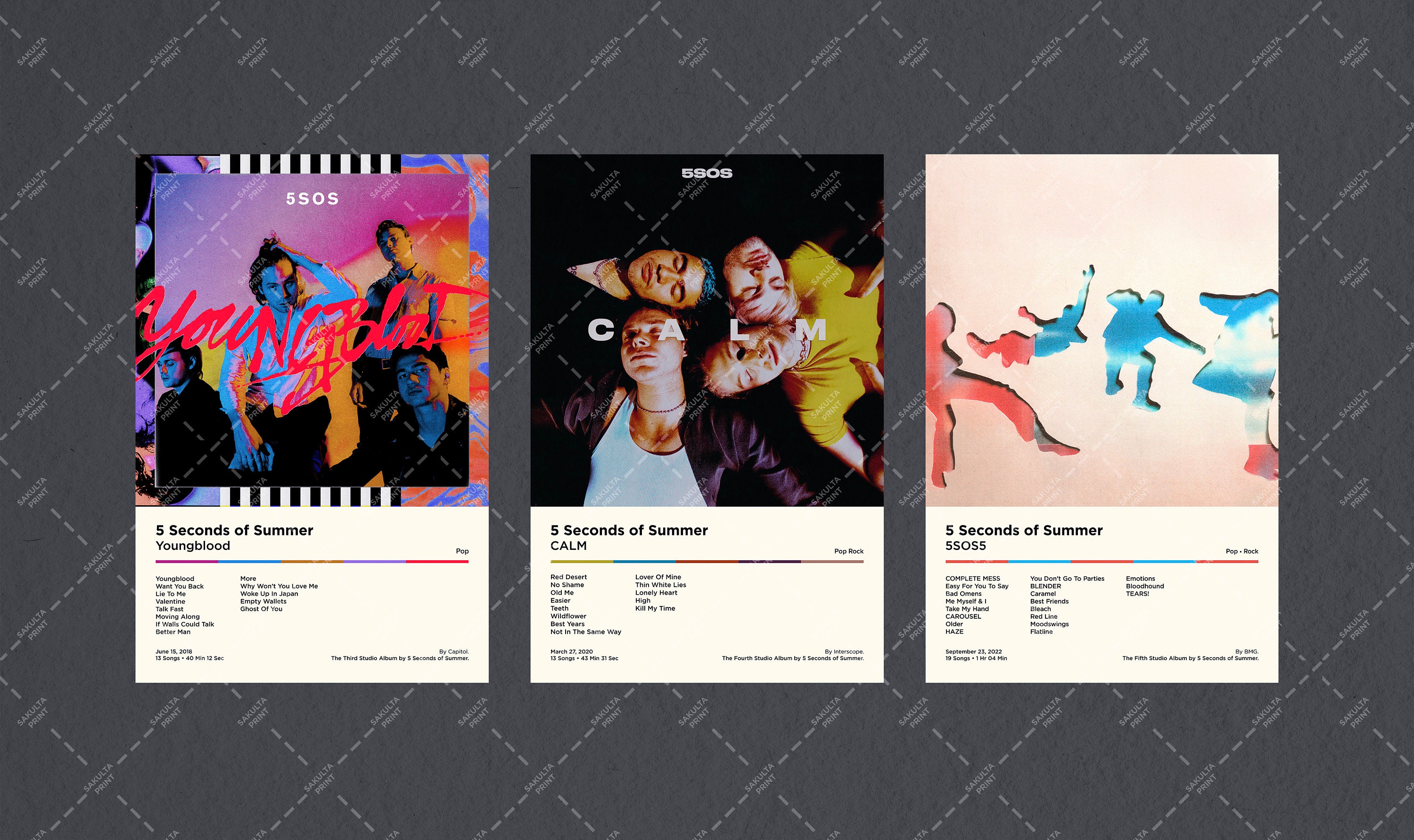 5sos Album Cover Red