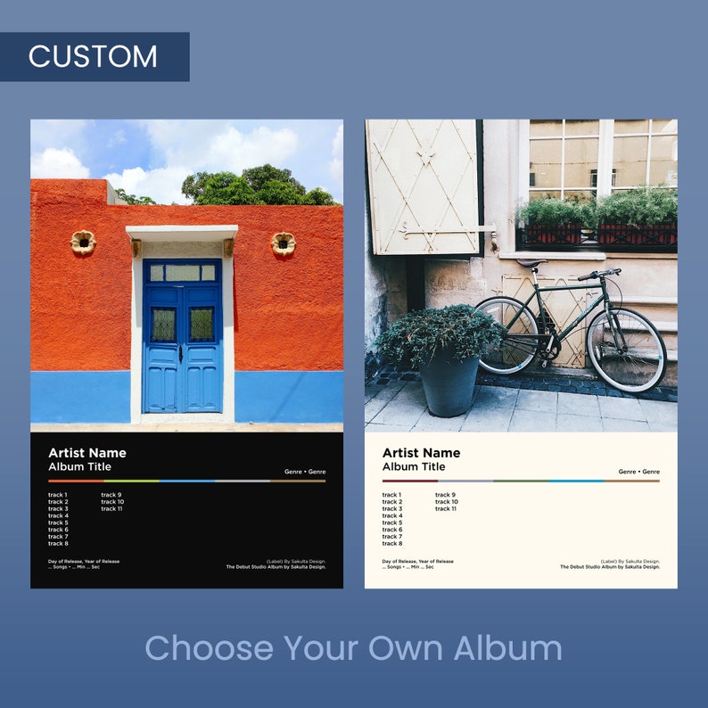 Custom Album Cover Poster / Choose Your Own Album / Album - Etsy