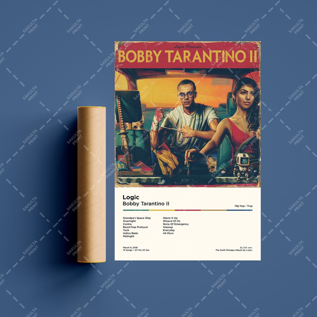 Logic Bobby Tarantino Ii Album Poster Logic Poster Album Etsy
