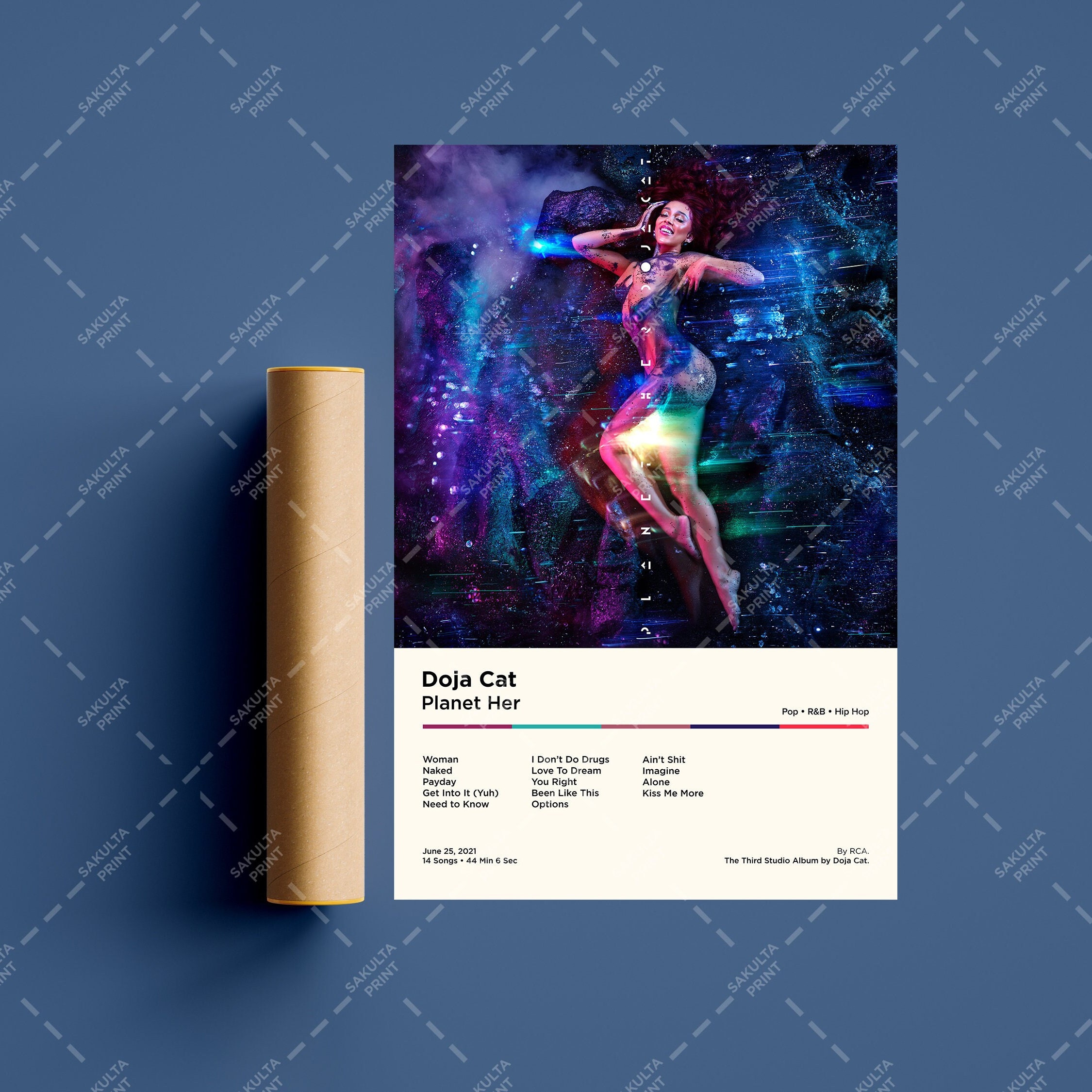 Doja Cat - Planet Her Album Poster / Doja Cat Poster / Album Cover Poster