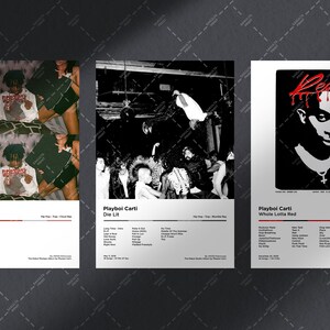 Playboi Carti 3 Set Album Poster / Playboi Carti Posters / - Etsy