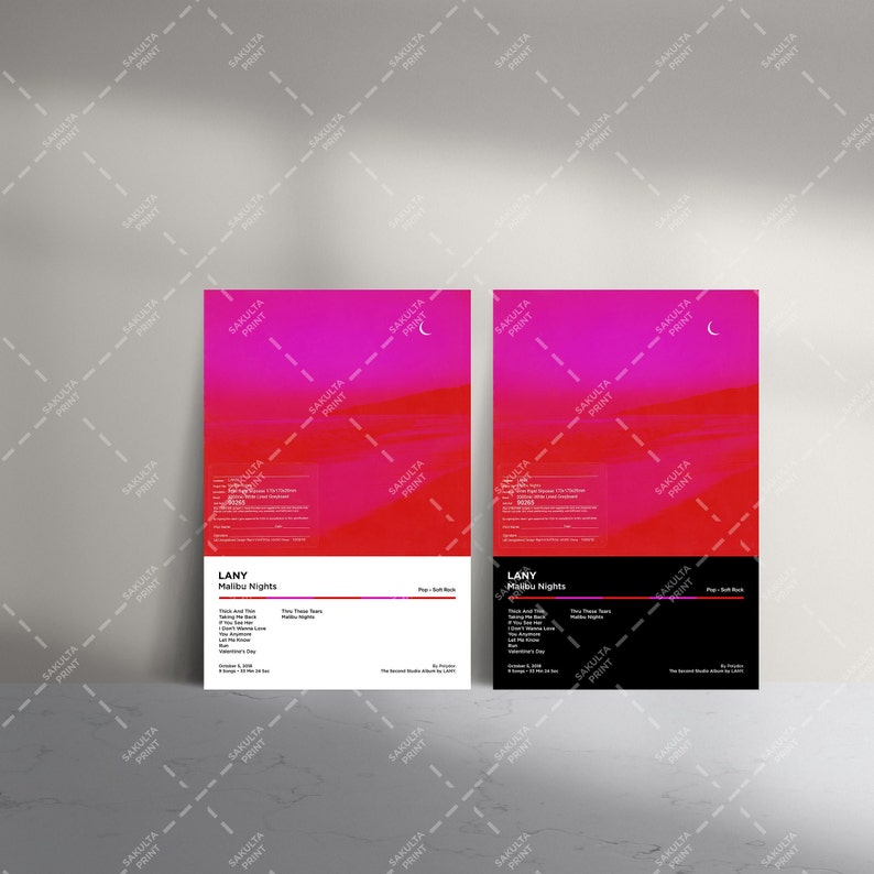 Lany 3 Set Album Poster / Lany Posters / Album Cover Poster / - Etsy
