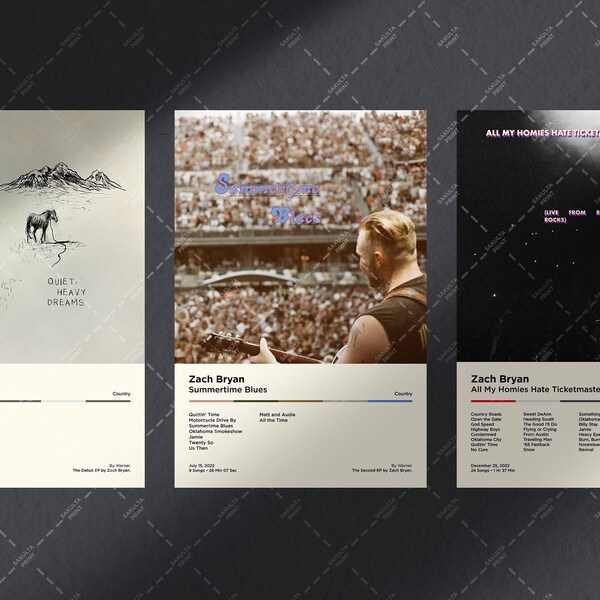 Zach Bryan Album Covers - Etsy