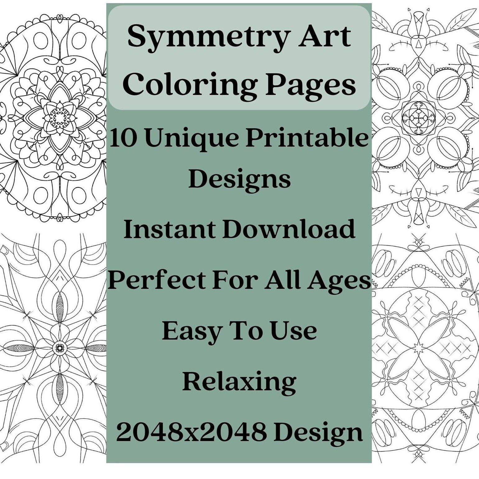 Line Of Symmetry Coloring Pages