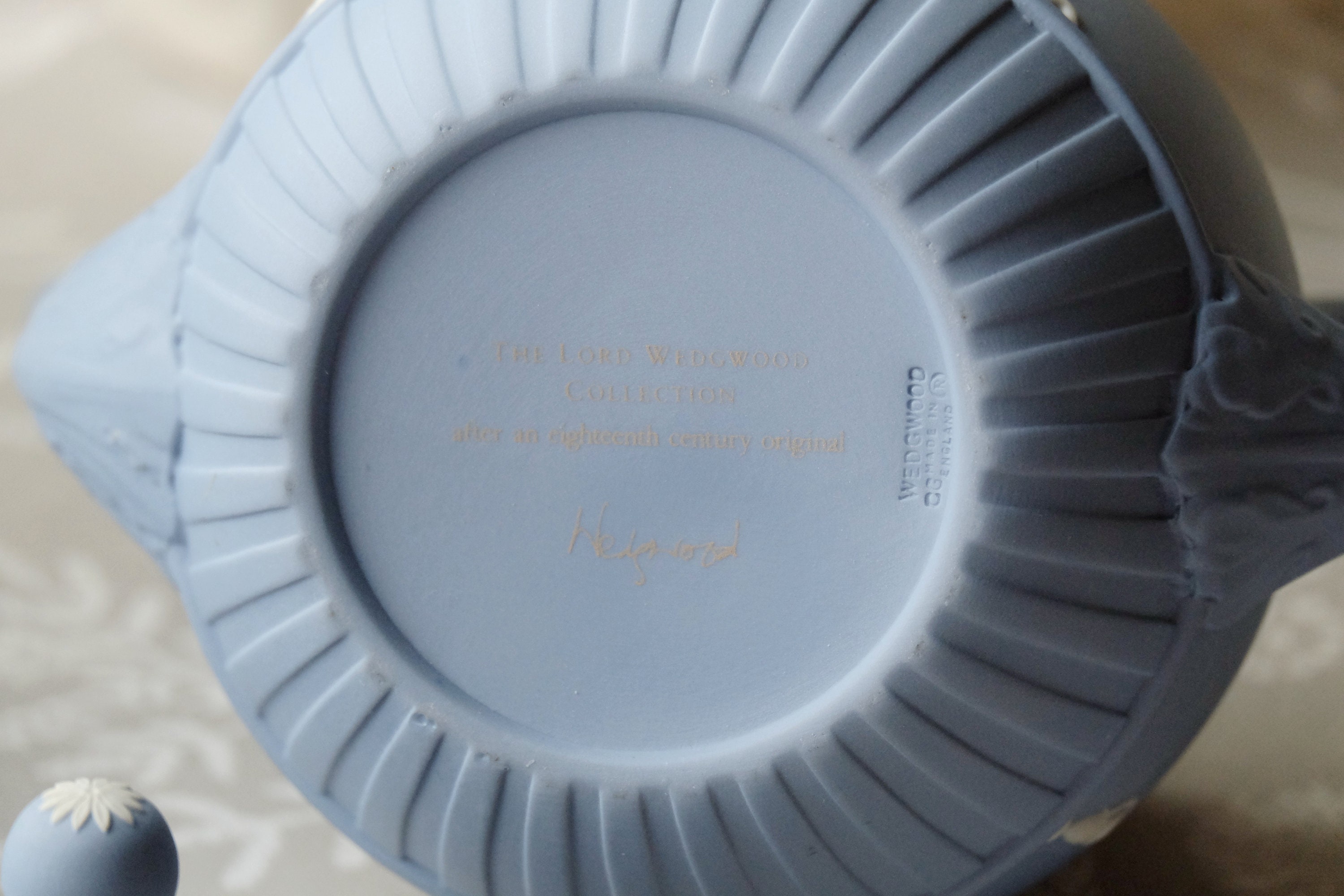 Wedgwood Blue Jasperware Teapot: the Lord Wedgwood Collection After an ...