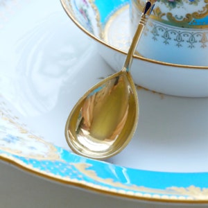 A Stunning Russian Silver Gilt Cloisonne Enamel Spoon, by the Famous ...