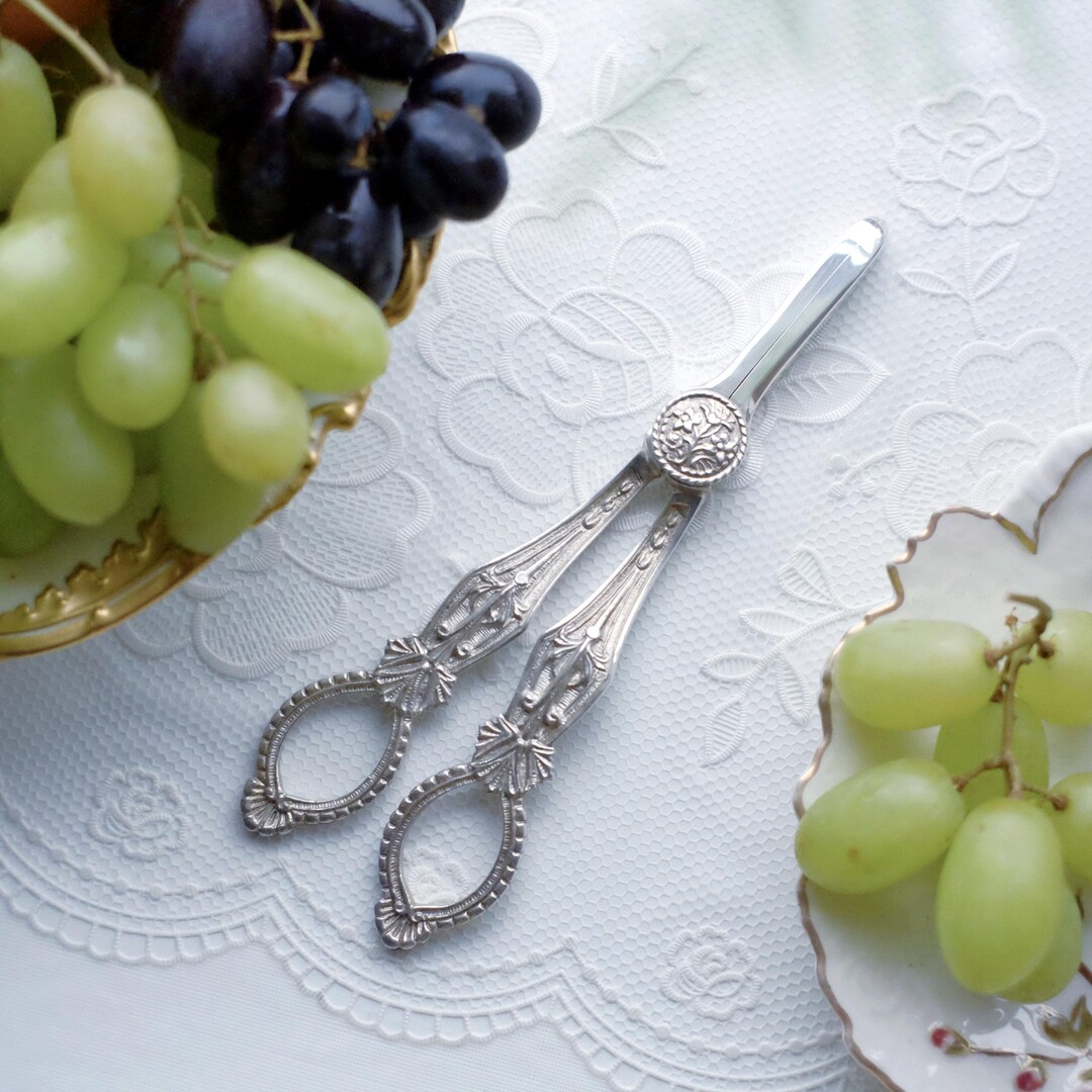 Pair of Early 20th-century Silver-plated Grape Scissors (unmarked). - Etsy