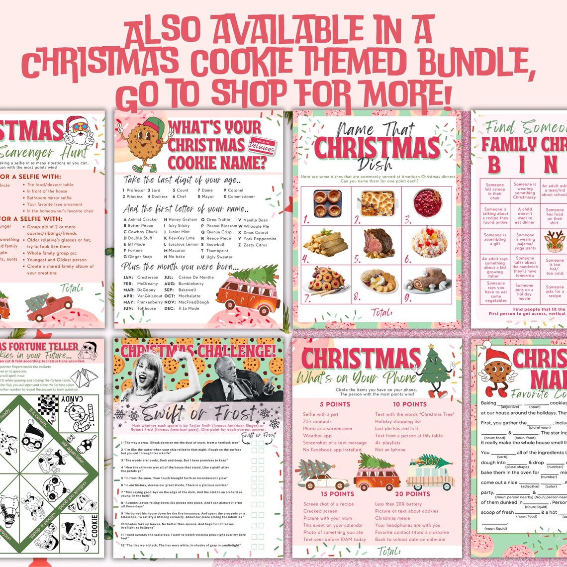 Christmas Fortune Teller Party Activity | Game for Teens, Tweens ...