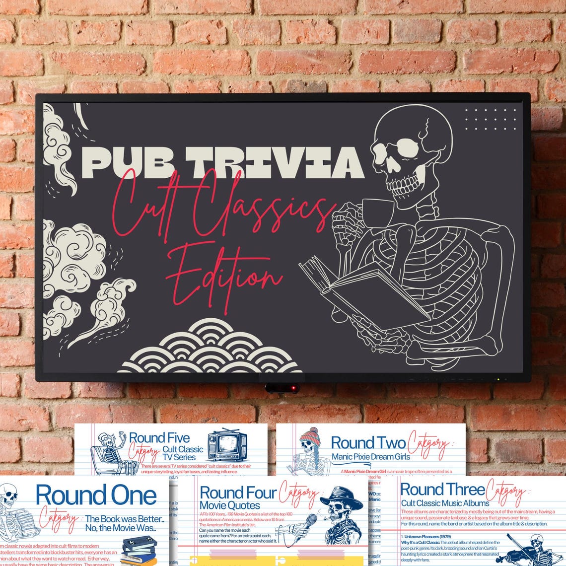 Pub Trivia | Cult Classics Edition | Instant Download | Google Slides ...