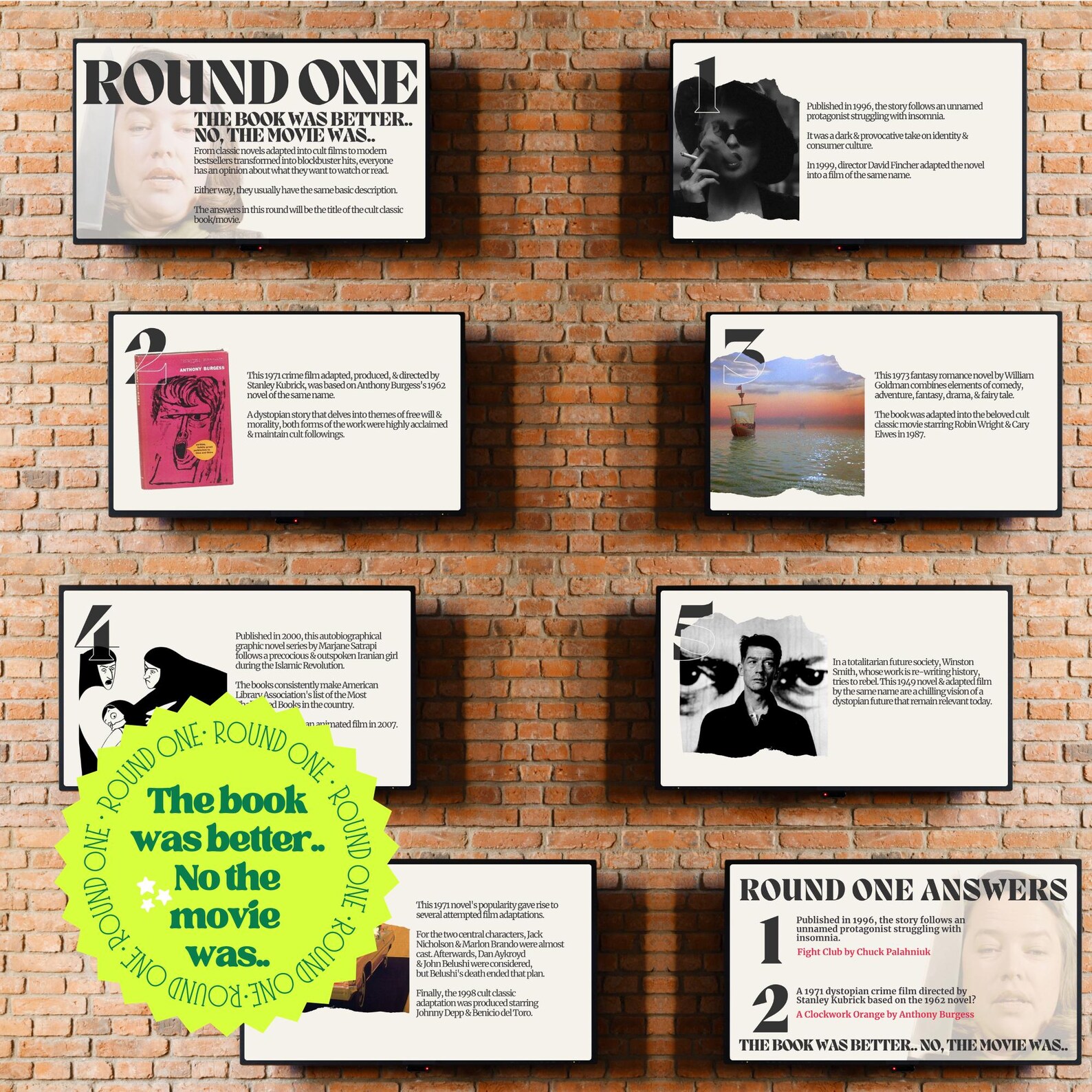 Pub Trivia Digital Party Game | Cult Classics Edition |google Slides ...