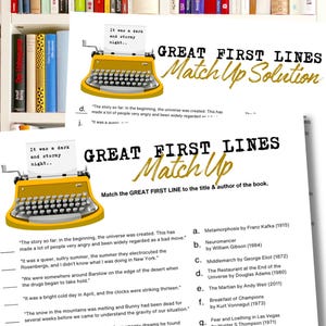 Book Lovers Activity Bundle - Great for Book Clubs - Includes 2 ...