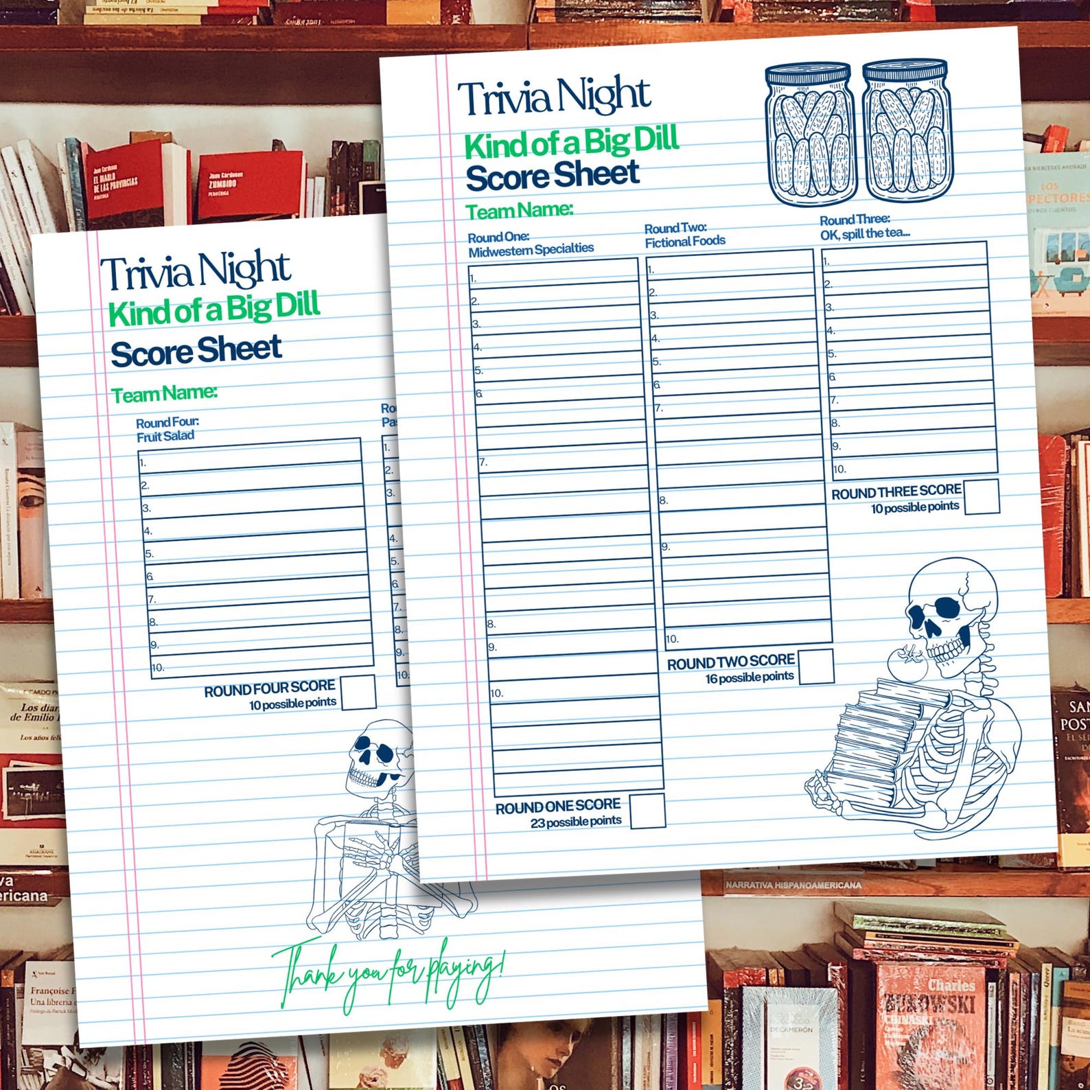 Editable Trivia Night Set - Food Theme - Google Slides + Powerpoint ...