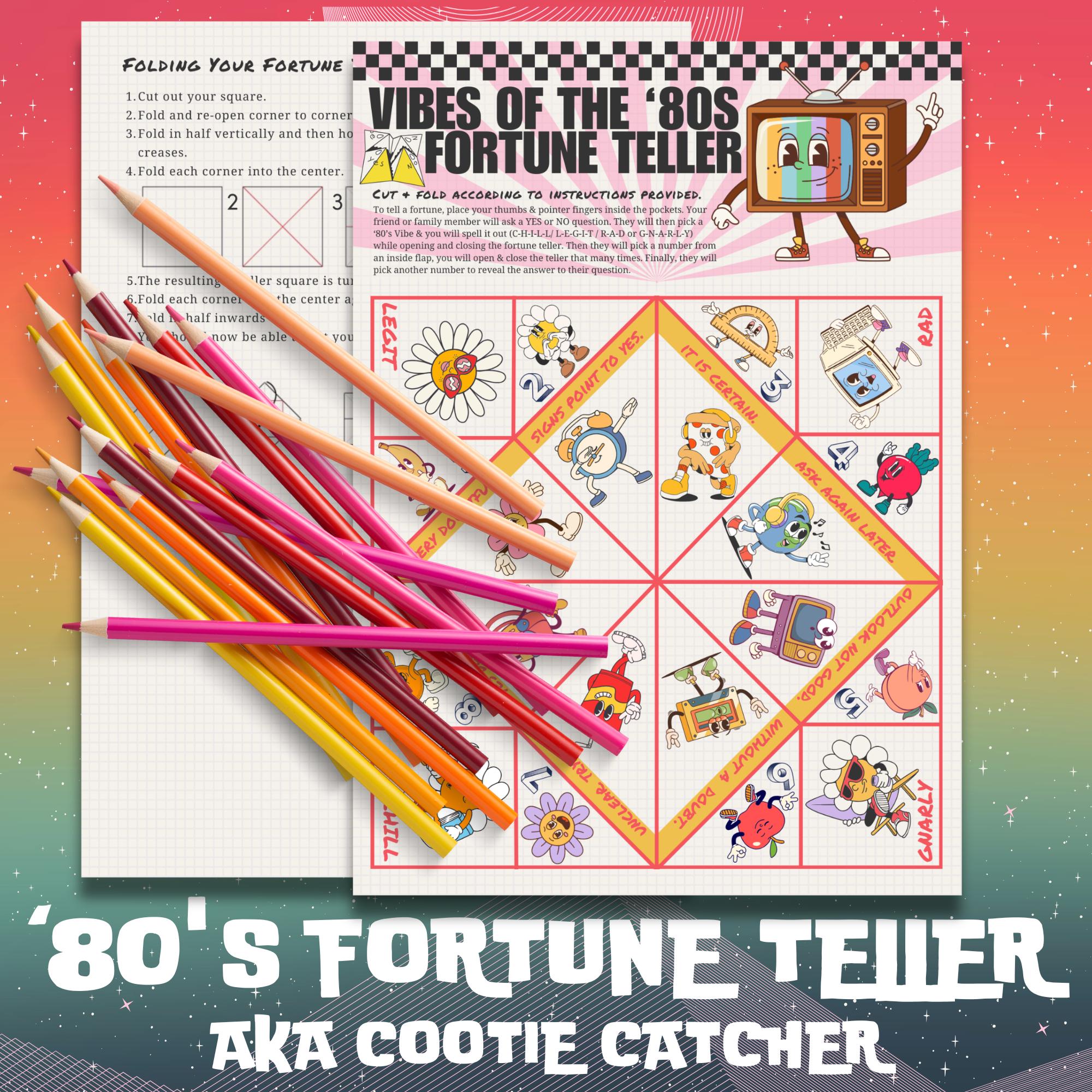 1980s Kids + Teen Activity Pages | Download & Print Instantly | 80s ...