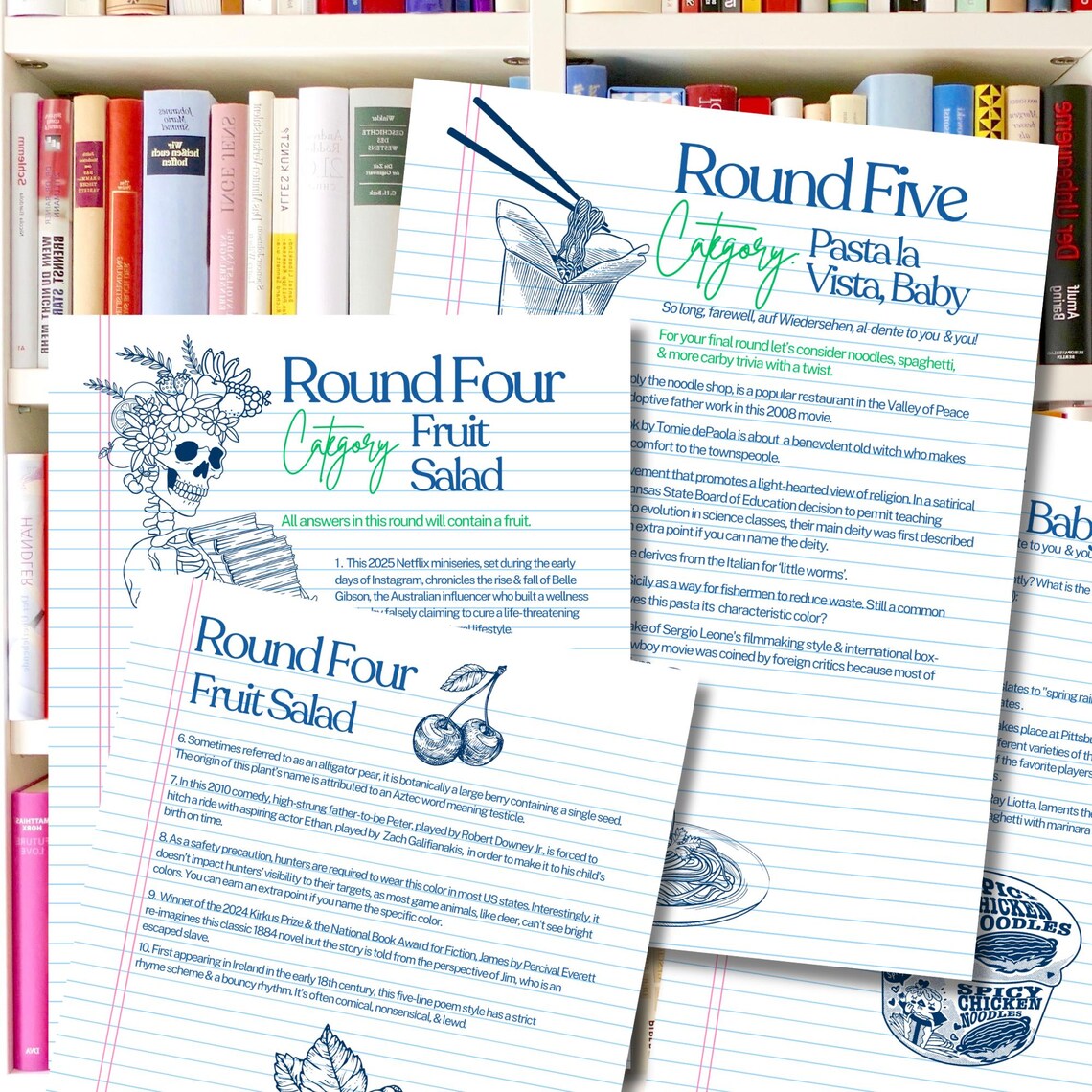 Editable Trivia Night Set - Food Theme - Google Slides + Powerpoint ...
