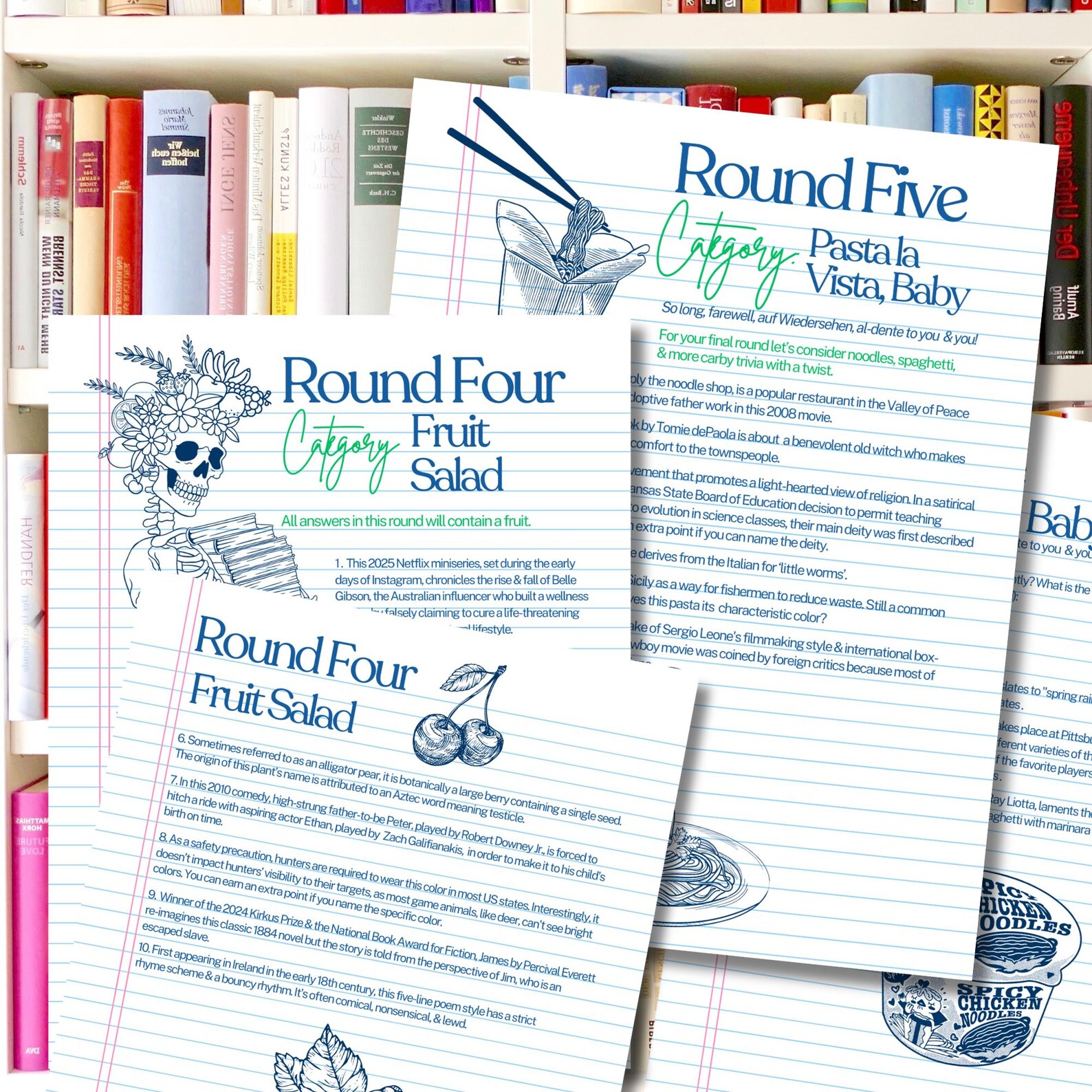 Editable Trivia Night Set - Food Theme - Google Slides + Powerpoint ...