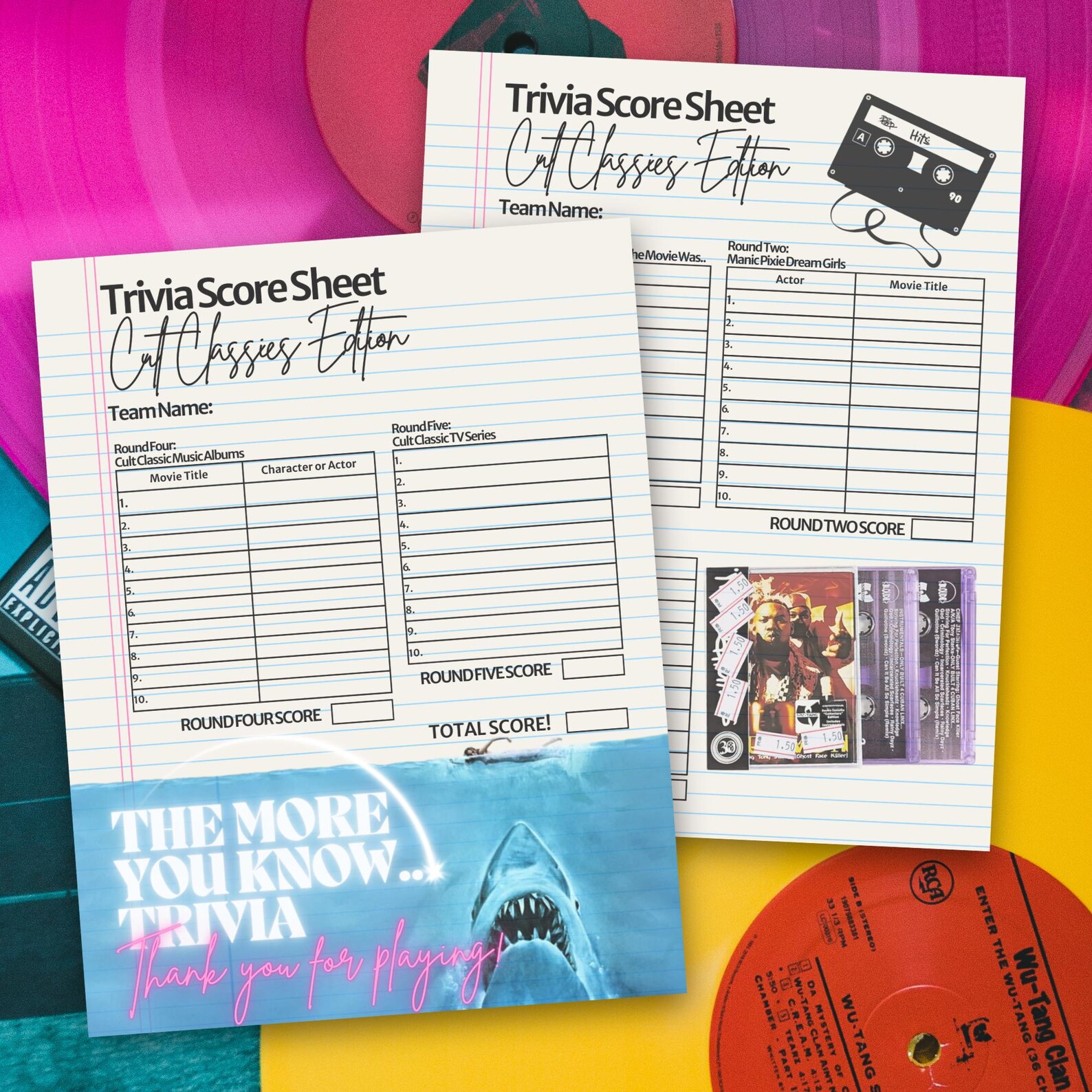 Team Trivia Digital Party Game | Cult Classics Edition | Google Slides ...