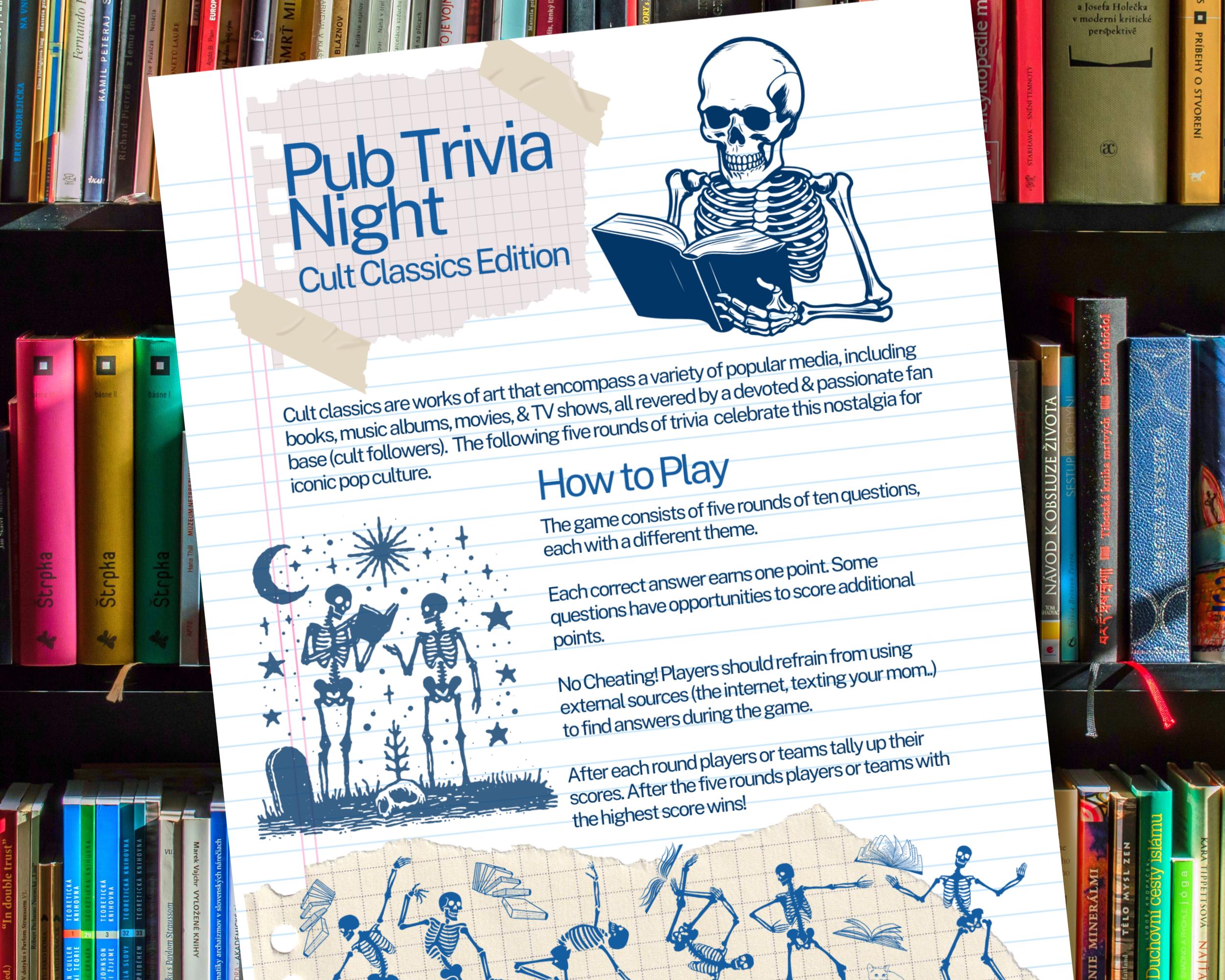 Pub Trivia | Cult Classics Edition | Instant Download | Google Slides ...