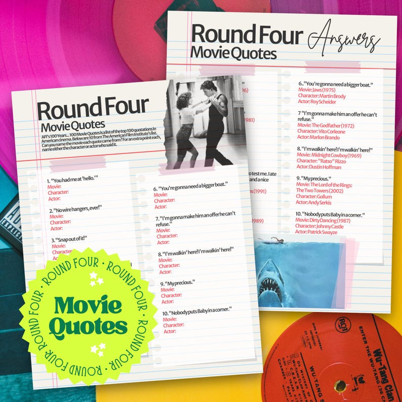 Pub Trivia Digital Party Game | Cult Classics Edition |google Slides ...