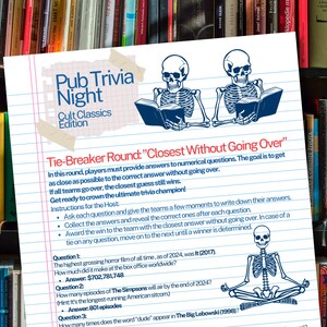 Pub Trivia | Cult Classics Edition | Instant Download | Google Slides ...