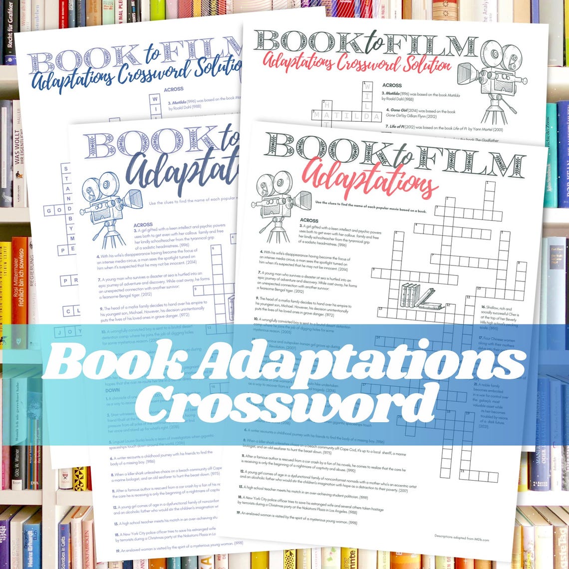 Book Lover's Activity Bundle | Great for Book Clubs | Includes 2 ...