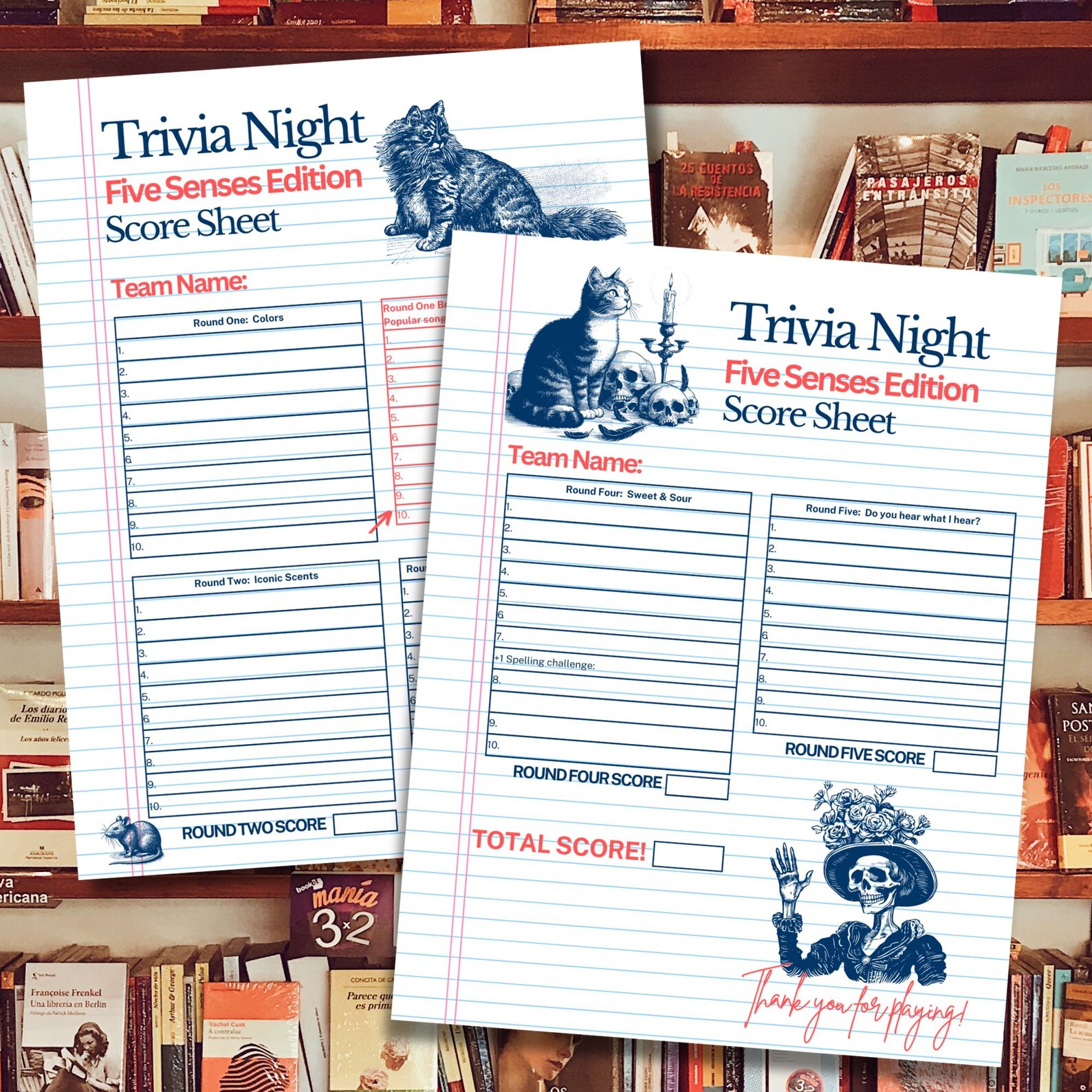 Editable Trivia Night Set - 5 Senses Theme - Google Slides + Powerpoint ...