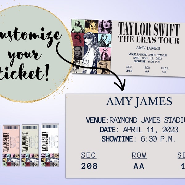 Taylor Ticket Gift - Etsy