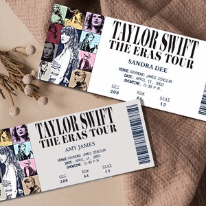 Custom Date Taylor Eras Tour 2023 Midnights Concert Digital Ticket Stub ...