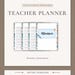 Teacher Planner 2024-2025, Printable Planner, Academic Planner ...